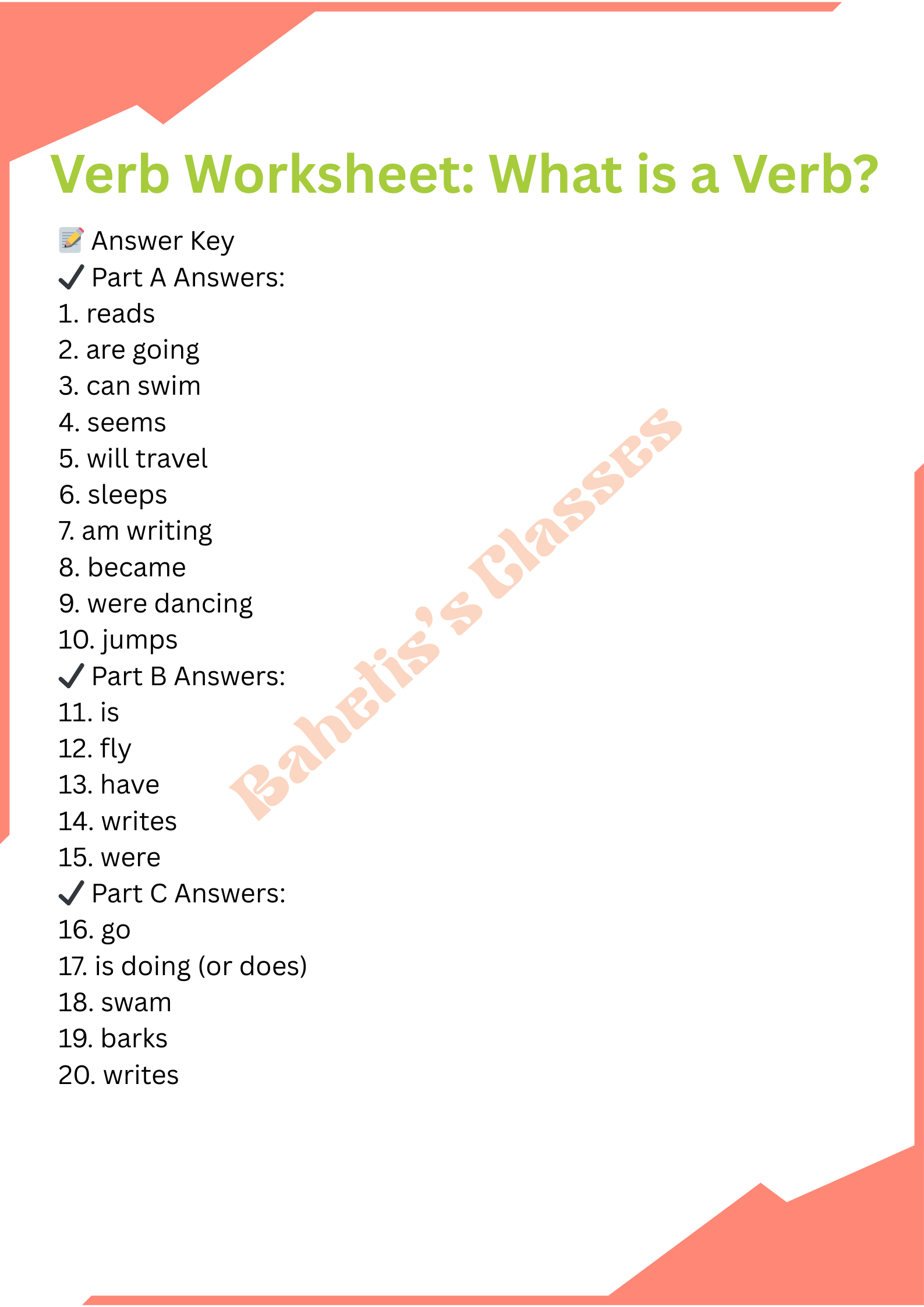 What is a Verb? Explained with Best Examples