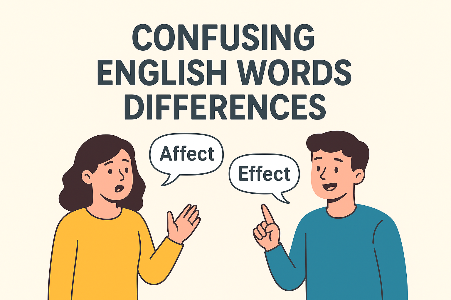 Confusing English Words Differences | 25 Common Examples Explained