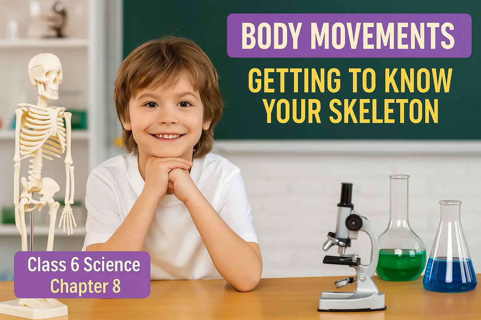 Class 6 Science Chapter 8: Body Movements – Notes, Joints, Skeleton ...