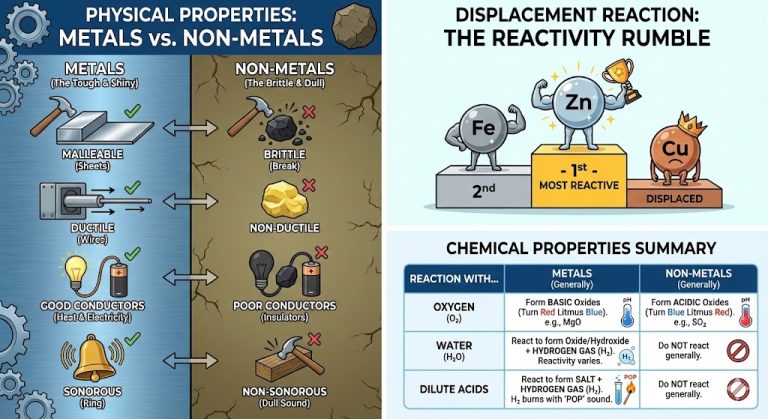 Materials Metals and Non-Metals Class 8 Science | Notes | Important ...