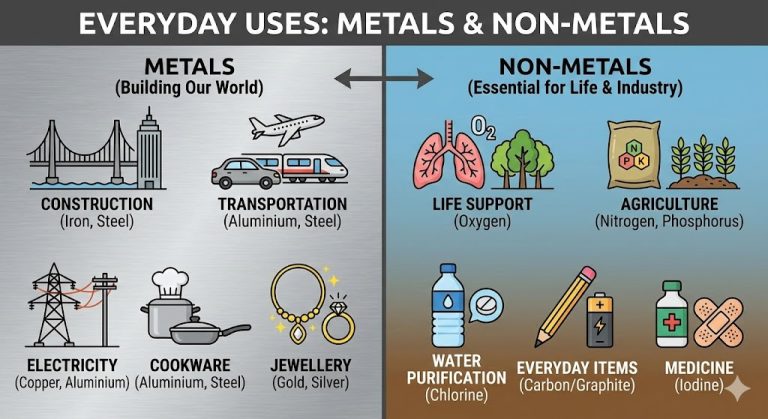 Materials Metals and Non-Metals Class 8 Science | Notes | Important ...